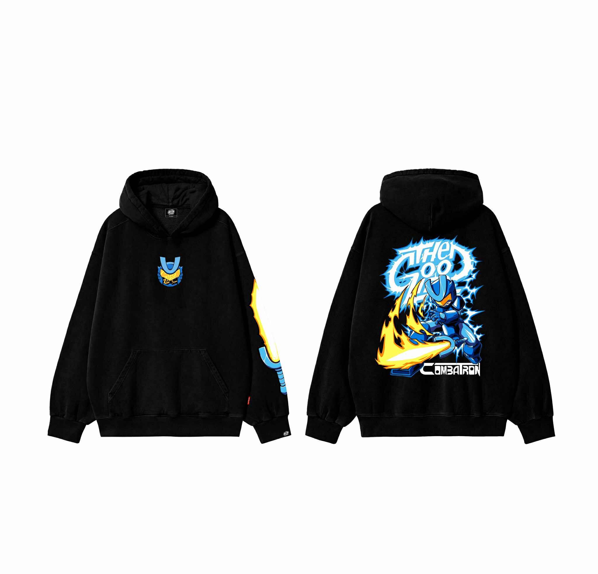 COMBATRON (BLACK) HOODIE – The Good Life All Day